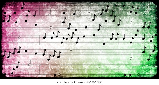 Classical Music Notes Abstract Background Art: стоковая иллюстрация ...