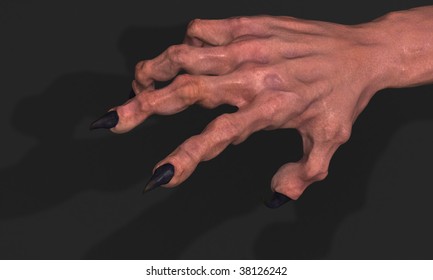 Clawed 3d Monster Hand Model Dark 库存插图 38126242 | Shutterstock