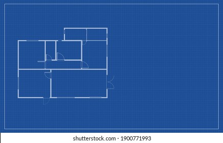 Clean Architecture Floor Plan Background Blueprint Stock Illustration ...