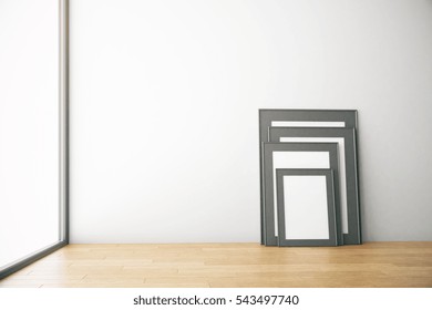 Clean Interior Picture Frames Side View 스톡 일러스트 543497878