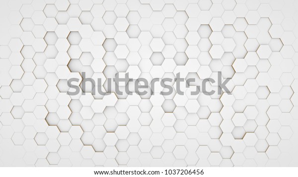 Clear Pattern Abstract Background Hexagon White Stock Illustration ...