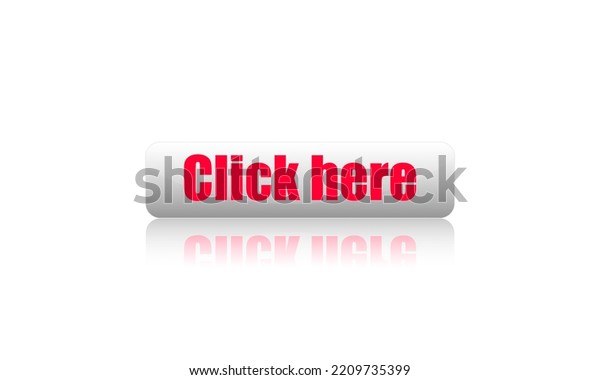 Click Here Button Red Typo Banner Stock Illustration 2209735399 ...