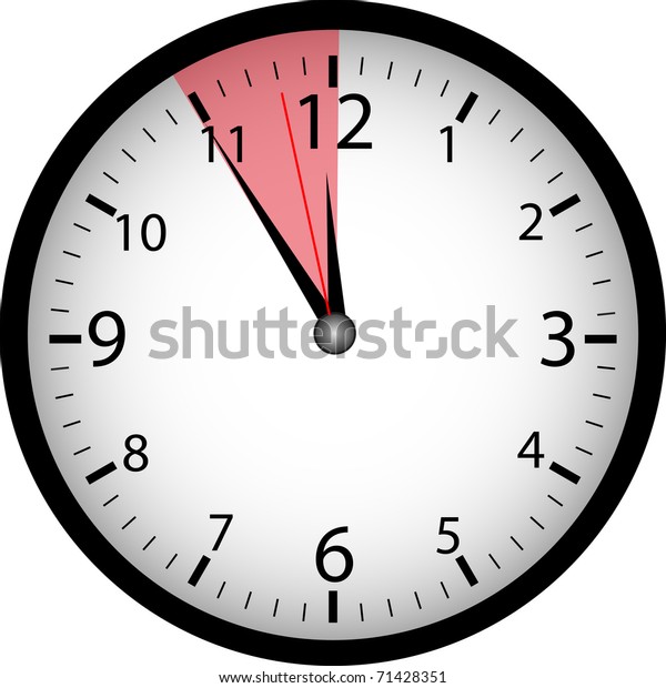 Clock 5 12 Stock Illustration 71428351 | Shutterstock