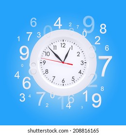 Clock Face Figures Stock Illustration 208816165 | Shutterstock