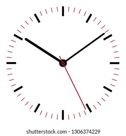 24 Hours Clock Dial Full Day Stock Vector (Royalty Free) 1138444247