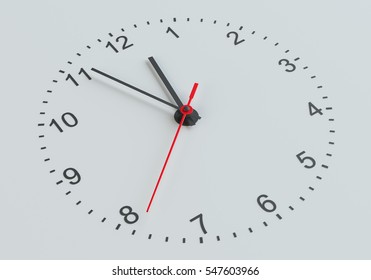 Clock Face Perspective View Isolated On Stock Illustration 549024652 ...