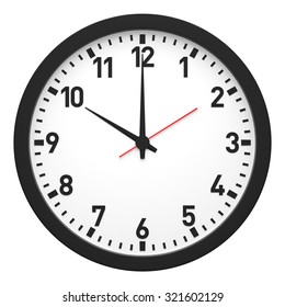 Simple Clock Face Vector Stock Vector (Royalty Free) 1039382455