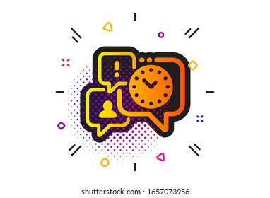 Clock Sign Halftone Circles Pattern Time Stock Illustration 1657073956 ...