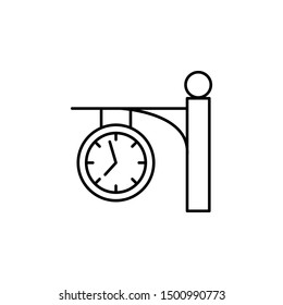 Station Clock Icon Simple Illustration Station 스톡 벡터(로열티 프리) 517729591 ...