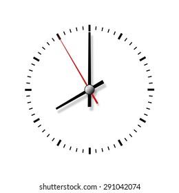 Clock Face Vector Stock Vector (Royalty Free) 1018700602