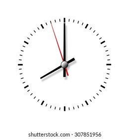 Vector Clock Illustration Stock Vector (Royalty Free) 112849951