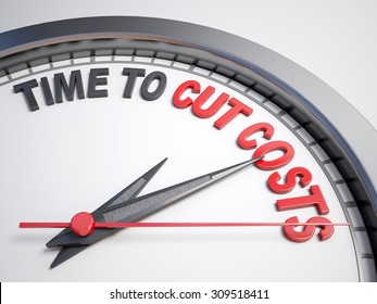 Clock Words Time Cut Cost On Stock Illustration 309518411 | Shutterstock