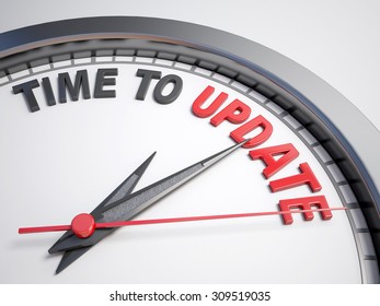 Clock Words Time Update On Face Stock Illustration 309519035 | Shutterstock