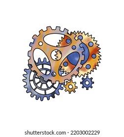 2,739 Steampunk colored gears Images, Stock Photos & Vectors | Shutterstock