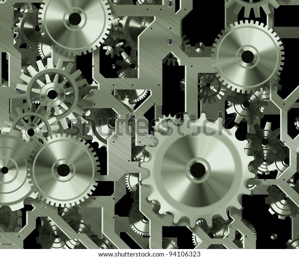 Clockwork Mechanism Stock Illustration 94106323 Clockwork Mechanism Stock Illustration 94106323