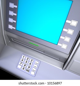 Close Atm Machine Keyboard Screen Detail Stock Illustration 10156897 ...