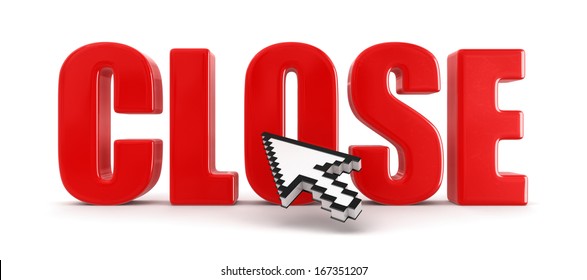 Close Cursor Clipping Path Included 스톡 일러스트 167351207 | Shutterstock