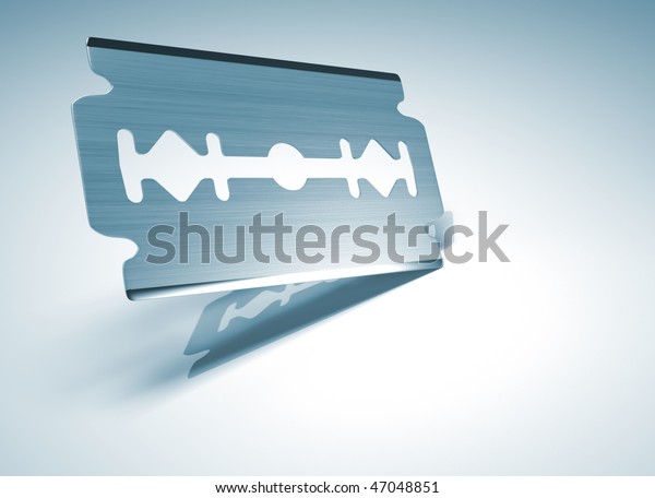 Close Razorblade 3d Render Illustration 스톡 일러스트 47048851 | Shutterstock