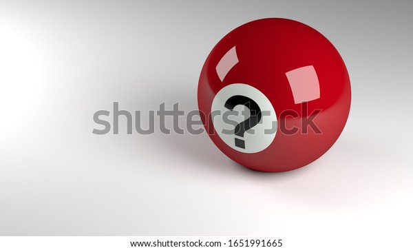 Close Red Pool Ball Question Mark Stock Illustration 1651991665 ...