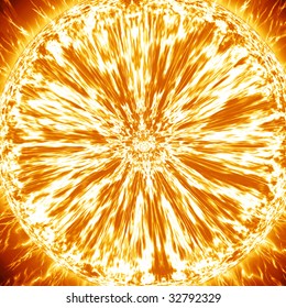 Close Sun Outer Space Stock Illustration 32792329 | Shutterstock