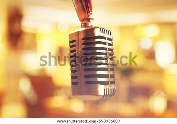 Close Upside Down Mic Head On Stock Illustration 593936009 | Shutterstock