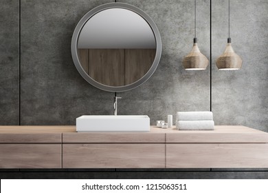 Close White Angular Sink Standing On Stock Illustration 1215063511 ...