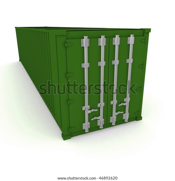 Closed Cargo Container Stock Illustration 46892620 | Shutterstock