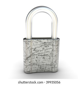 Closed Steel Padlock Isolated On White Stock Photo 66516802 | Shutterstock