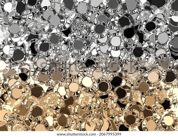 Closeup Bright Art Texture Frame Effect Stock Illustration 2067995399 ...
