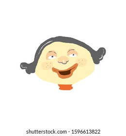 Closeup Cartoon Face Expression Stock Illustration 1596613822 ...
