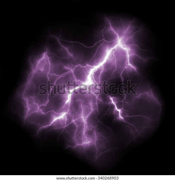 Closeup Colorful Thunderstorm Lightning Texture View Stock Illustration ...