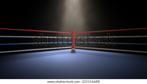 Closeup Red Corner Regular Boxing Ring Stock Illustration 225156688 ...