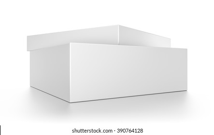 Closeup White Open Wide Rectangle Blank Stock Illustration 390764128 ...