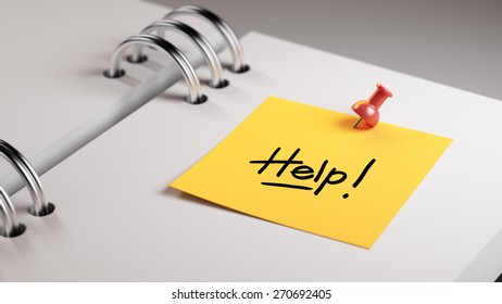 Closeup Yellow Sticky Note Paste Notebook Stock Illustration 270692405 ...