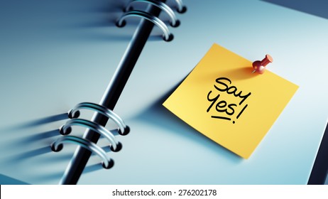Closeup Yellow Sticky Note Paste Notebook Stock Illustration 276202178 ...