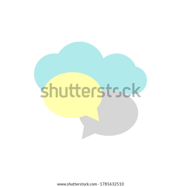 Cloud Chart Icon Simple Color Illustration Stock Illustration ...