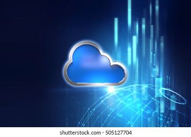 Cloud Computing Icon 3d Illustration Copy Stock Illustration 505127704 ...