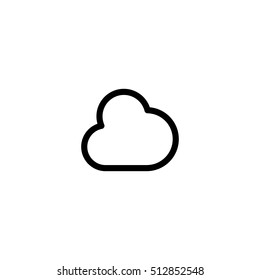 Cloud Icon Cloud Sign Stock Illustration 512852548 | Shutterstock