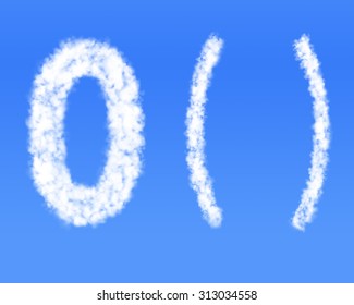 Cloud Numbers Symbol Clouds Shape Symbols Stock Illustration 313068401 ...