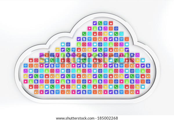 Cloud Platform Icons Stock Illustration 185002268 | Shutterstock