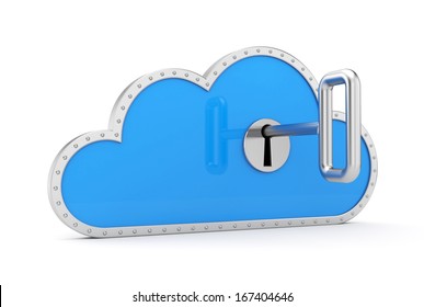 Cloud Safe Lock 3d Illustration 库存插图 413879590 | Shutterstock