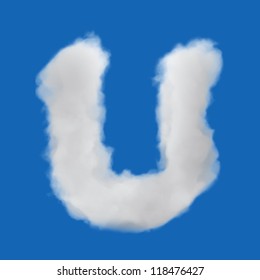 Cloud Shape Letter Stock Illustration 118476427 | Shutterstock