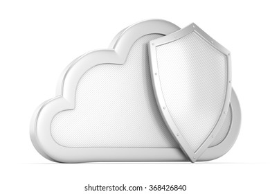 Cloud Shield Cloud Security Concept Stock Illustration 368426840 ...