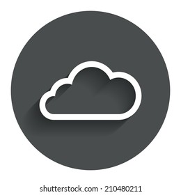 Cloud Sign Icon Data Storage Symbol Stock Illustration 210480211 ...