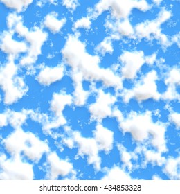 Clouds Blue Sky Texture Background Tiles Stock Illustration 434853328 ...