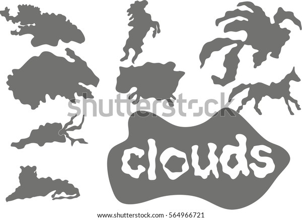 Clouds Form Animals Stock Illustration 564966721 | Shutterstock