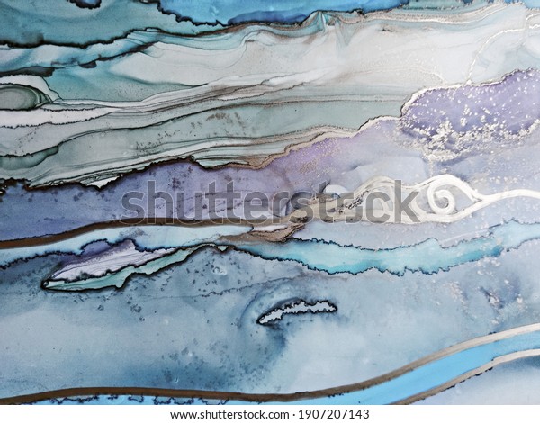 Clouds Macro Delicate Pale Splatter Sea: ilustrações stock 1907207143 ...