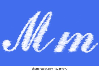 Clouds Shape Letter M: ilustración de stock 57869977 | Shutterstock