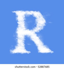 Clouds Shape Letter R Stock Illustration 52887685 | Shutterstock