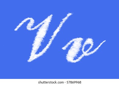 Clouds Shape Letter V Stock Illustration 57869968 | Shutterstock